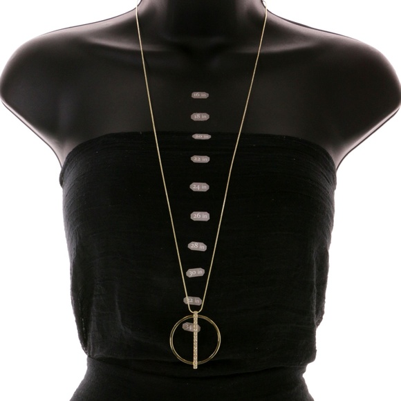 Express | Jewelry | Express Pendantnecklace Gold Nwt | Poshmark